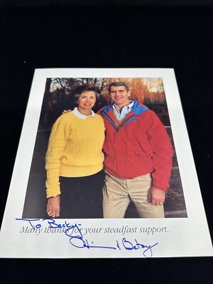 Oliver North And Betsy Autographed Picture 8 x 10 Colored Photo | eBay
