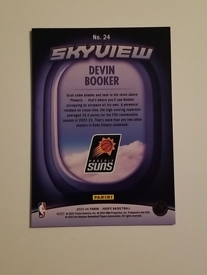 Devin Booker 2023-24 Panini NBA Hoops Winter Basketball Skyview #24 ...