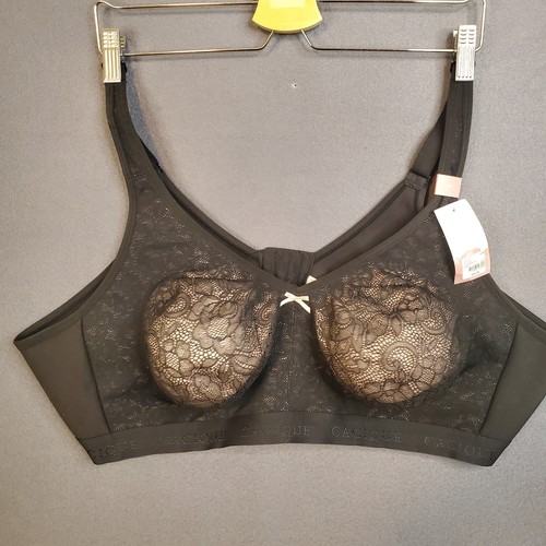 Cacique Bra Womens 52B Plus Full Coverage Unlined No-wire Black Pink ...