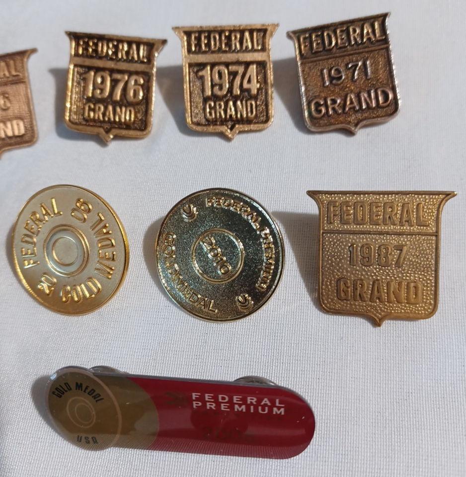 Lot of 15 Competition Federal Grand Trap Skeet Shooting Lapel Hat ...