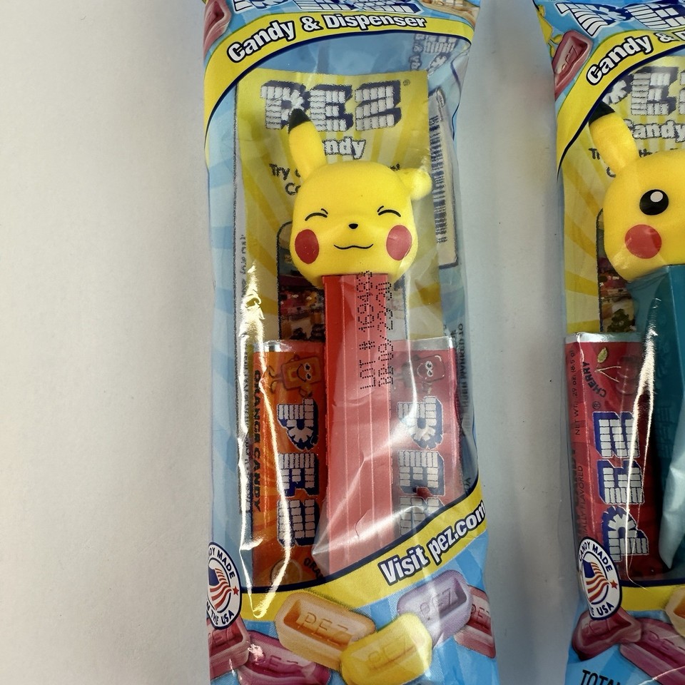 New In Packaging Pokémon Pez Candy Dispenser lot 2 pieces Pikachu ...