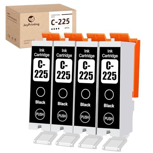 4PK C-225 Black Ink Cartridge for Canon MG6220 MG5220 MG8220 MG5320 ...