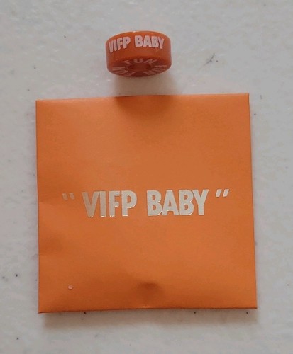 "VIFP BABY" orange Carnival Cruise EFFY Fun Barrel vintage New | eBay