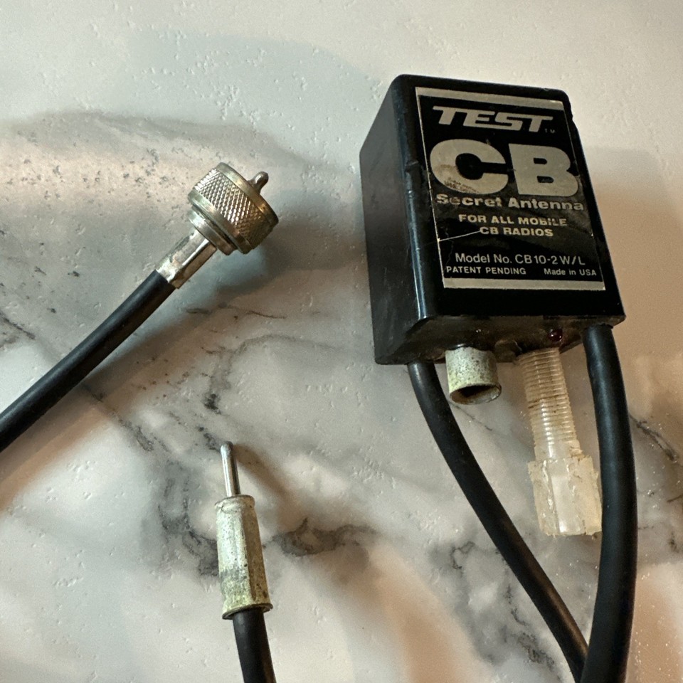 Vintage Test CB Secret Antenna model CB10-2 W/L Car Radio Antenna ...