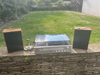 VINTAGE RETRO PYE 1602 STEREO MUSIC SYSTEM TURNTABLE TAPE RADIO ...