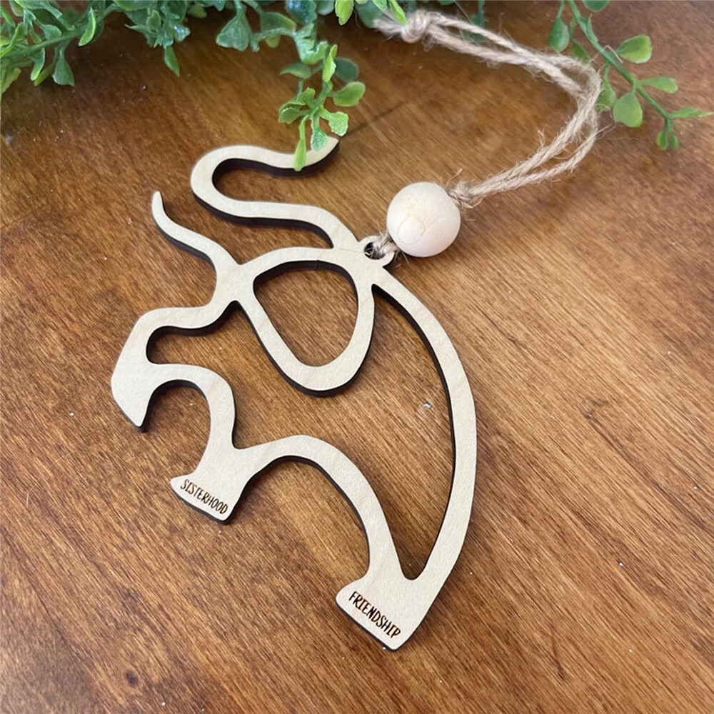 Wooden Animal Elephant Christmas Tree Hanging Ornaments Xmas decor ...