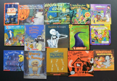 Set 15 PB Picture Books about Halloween Monsters Ghosts Pumpkins ...