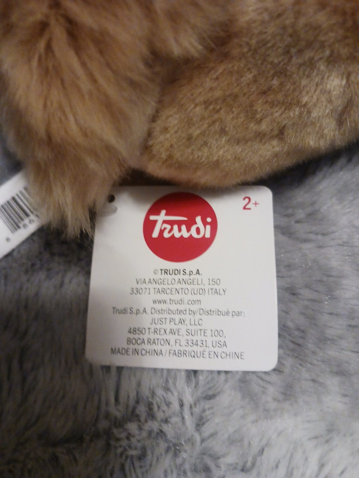 Trudi Plush Honey Brown Bear 20” Super Soft Stuffed Animal Rare Made ...