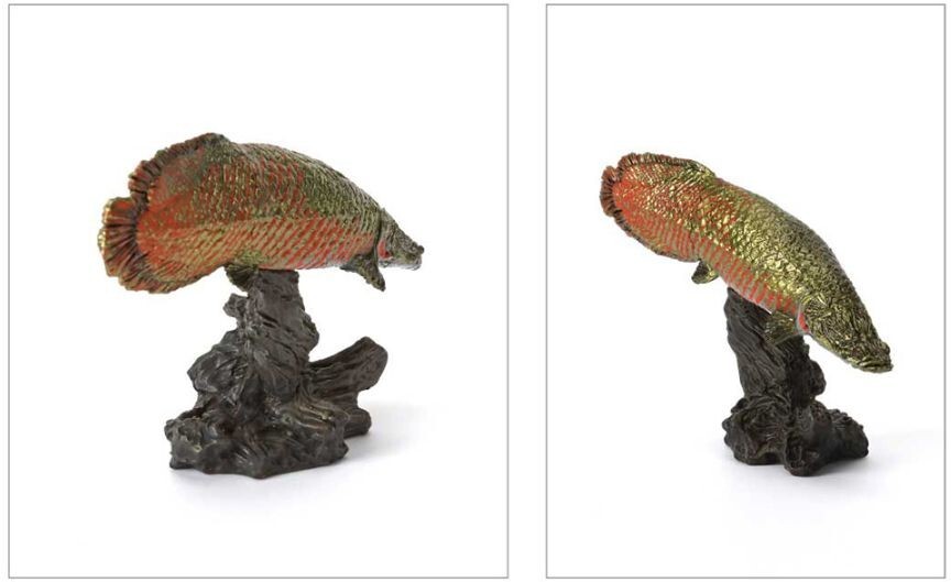 Bandai Gashapon Mini Collection Figure Ancient Fish 02 Arapaima gigas ...