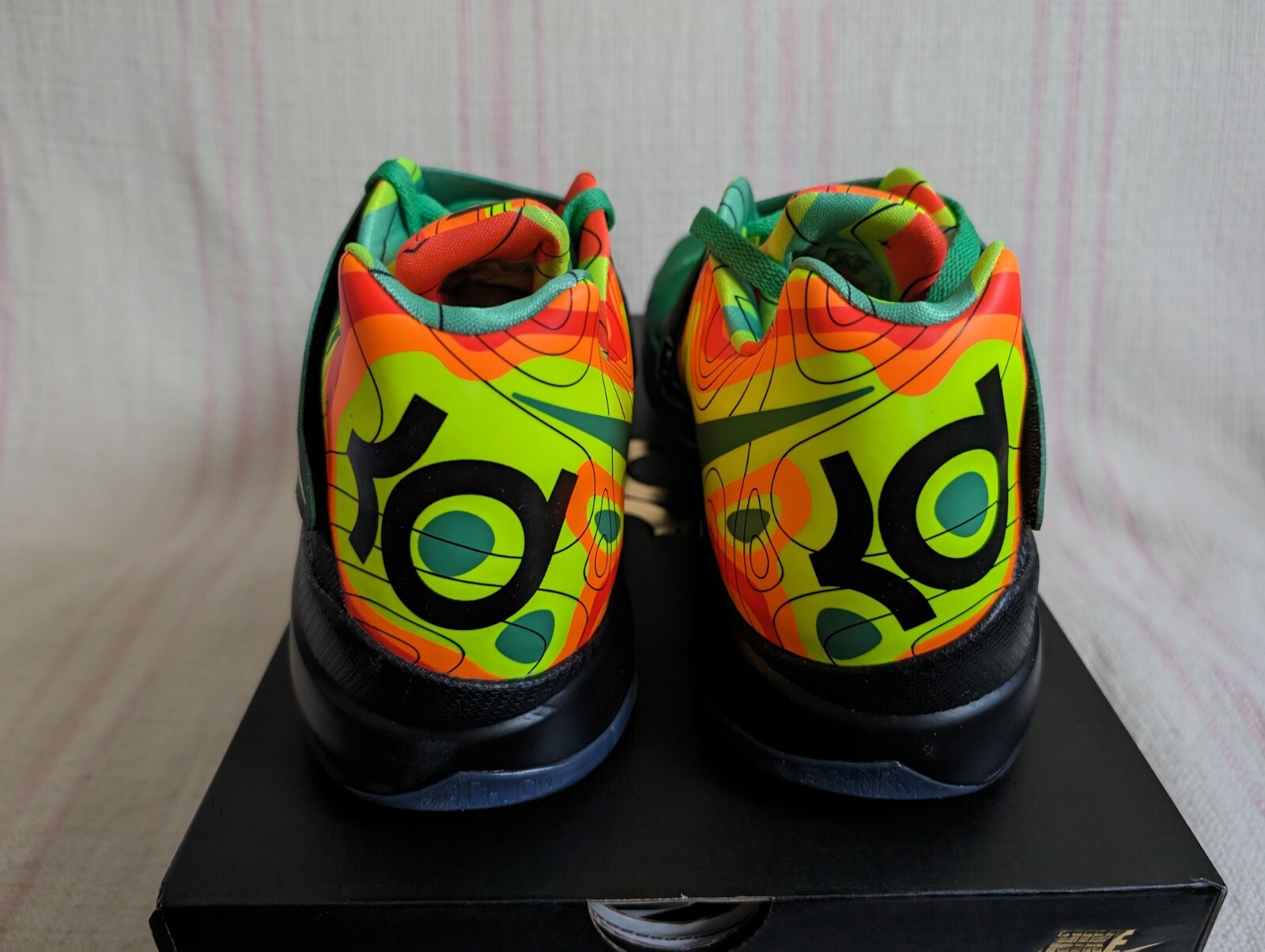 Nike KD 4 Weatherman Green Black Multi Kevin Durant FN6247-300 Shoe ...