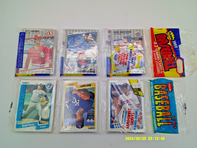 2 Vintage Fleer Baseball Rack Packs, a 1989 & 1990 - with Juan Gonzalez ...