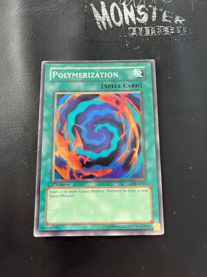 YUGIOH POLYMERIZATION SUPER RARE LOB-E047 1ST EDITION | eBay