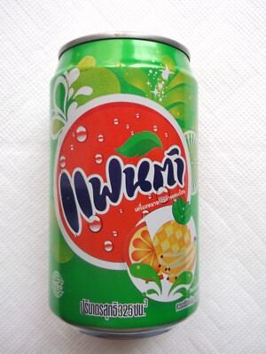 FANTA GREEN CREAM SODA 2010 THAILAND empty can 325ml top opened | eBay