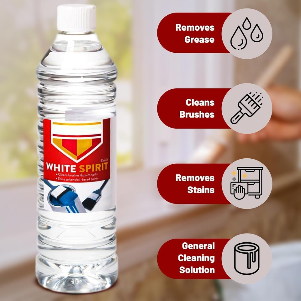 Bartoline White Spirit 2 Litre Paint Thinner Solvent Paint Brush ...