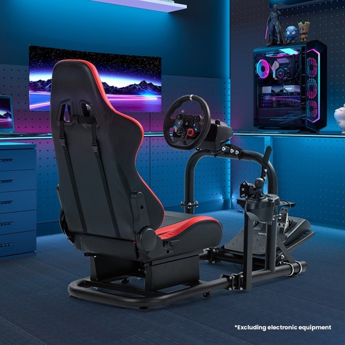Supllueer Racing Simulator Cockpit Stand with Racing Seat Fit Logitech ...