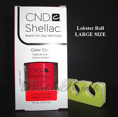 CND Shellac Lobster Roll .5oz LARGE SIZE Gel Polish LED/UV New With Box ...