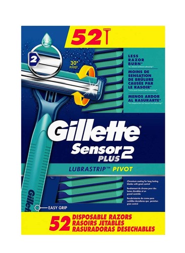 Gillette Sensor2 Plus Disposable Razor (52 Pack) 47400507579| eBay
