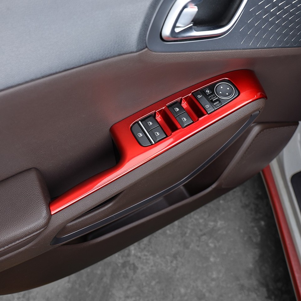 Red Car Window Lift Switch Panel Cover Trim For Kia Soul 2020-2025 ...