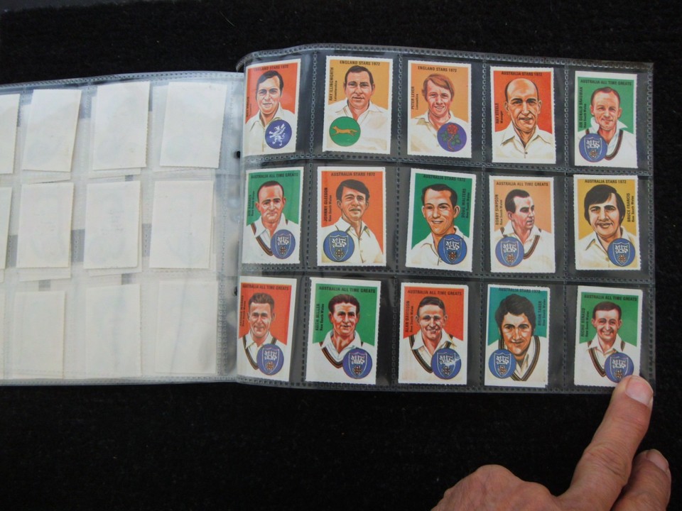 ONE OR TWO SETS PLAIN BACKS PAPER TRADE CARDS ENGLAND AND AUSTRALIAN ...