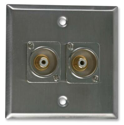 Wall Plate 2X Rca Audio Visual wall Plates And Floor Boxes | eBay