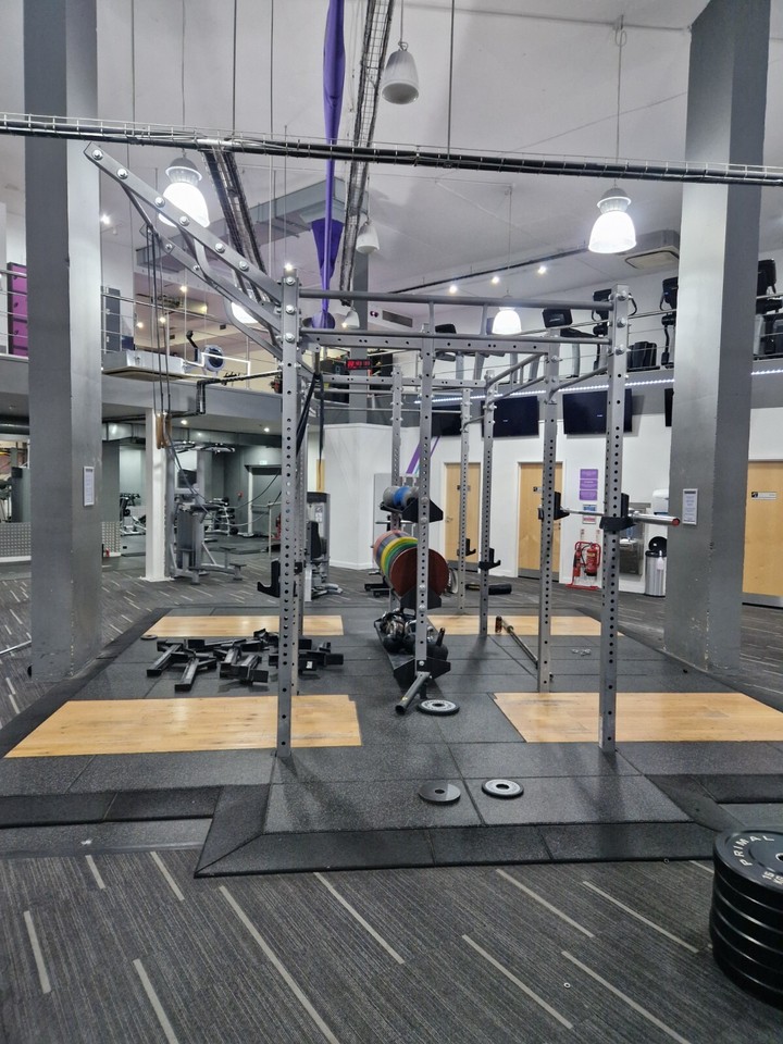 Hammer Strength Rig Squat Rack Deadlift Platform Set Commercial Gym ...