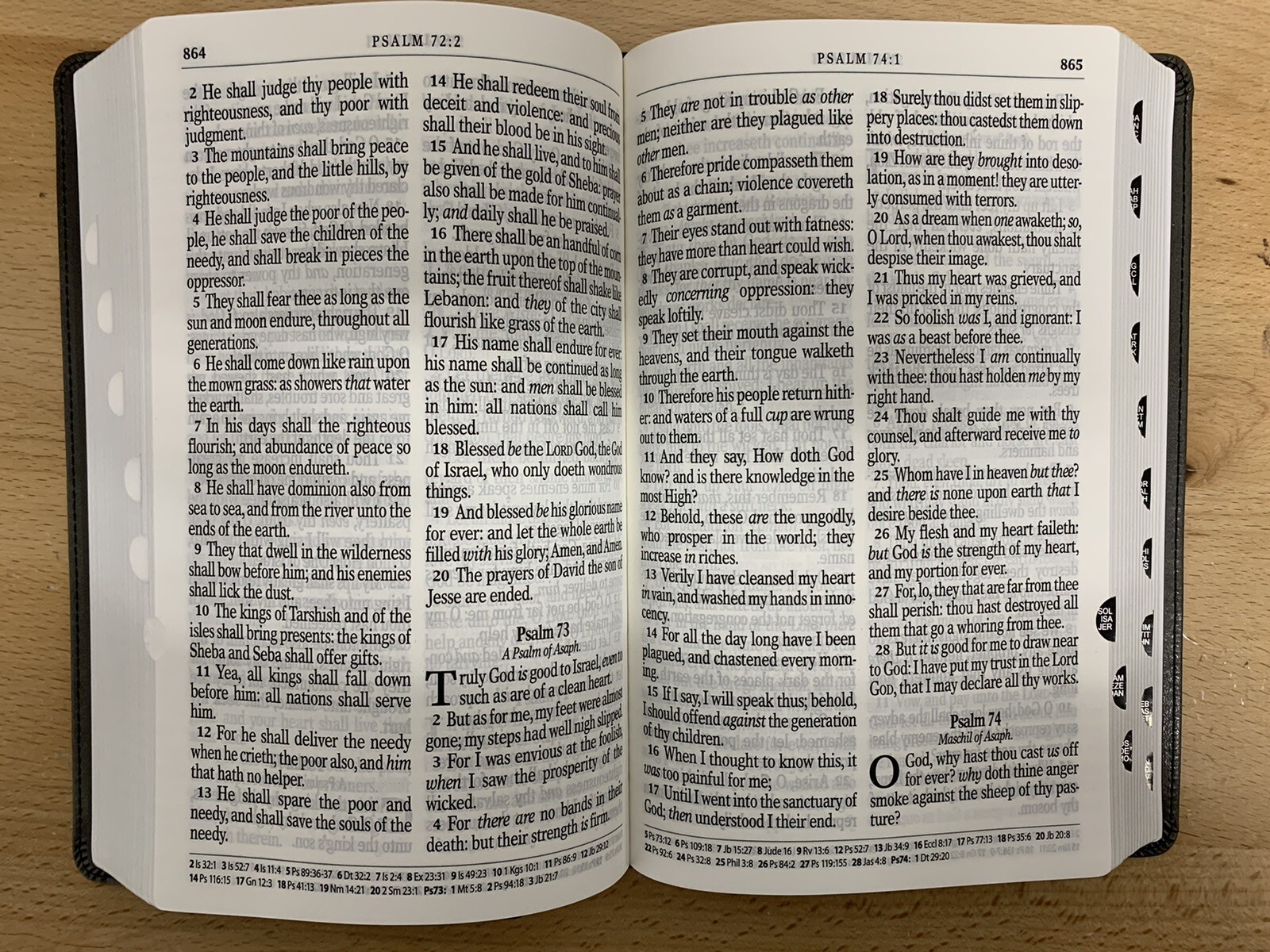 KJV Giant Print Red Letter Bible, Faux Leather w/RMarker, Gray 14 POINT ...