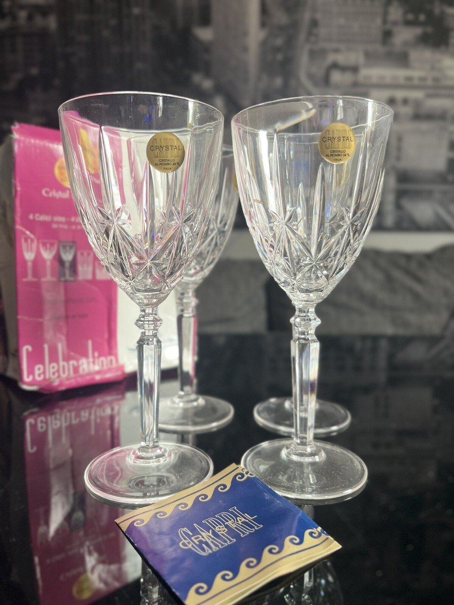 Le Crystal Wine Glasses Made In Italy Timeless Italian Crystal Wine