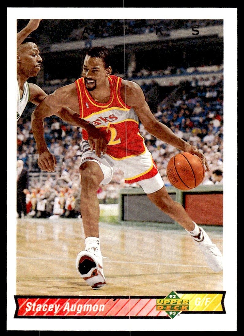 1992-93 Upper Deck Basketball Card Stacey Augmon Atlanta Hawks #142 | eBay