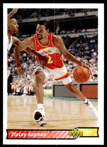 1992-93 Upper Deck Basketball Card Stacey Augmon Atlanta Hawks #142 | eBay