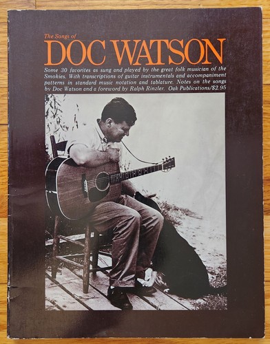 Songbook - The Songs of Doc Watson, Folk Music - Oak Publications, 1971 ...