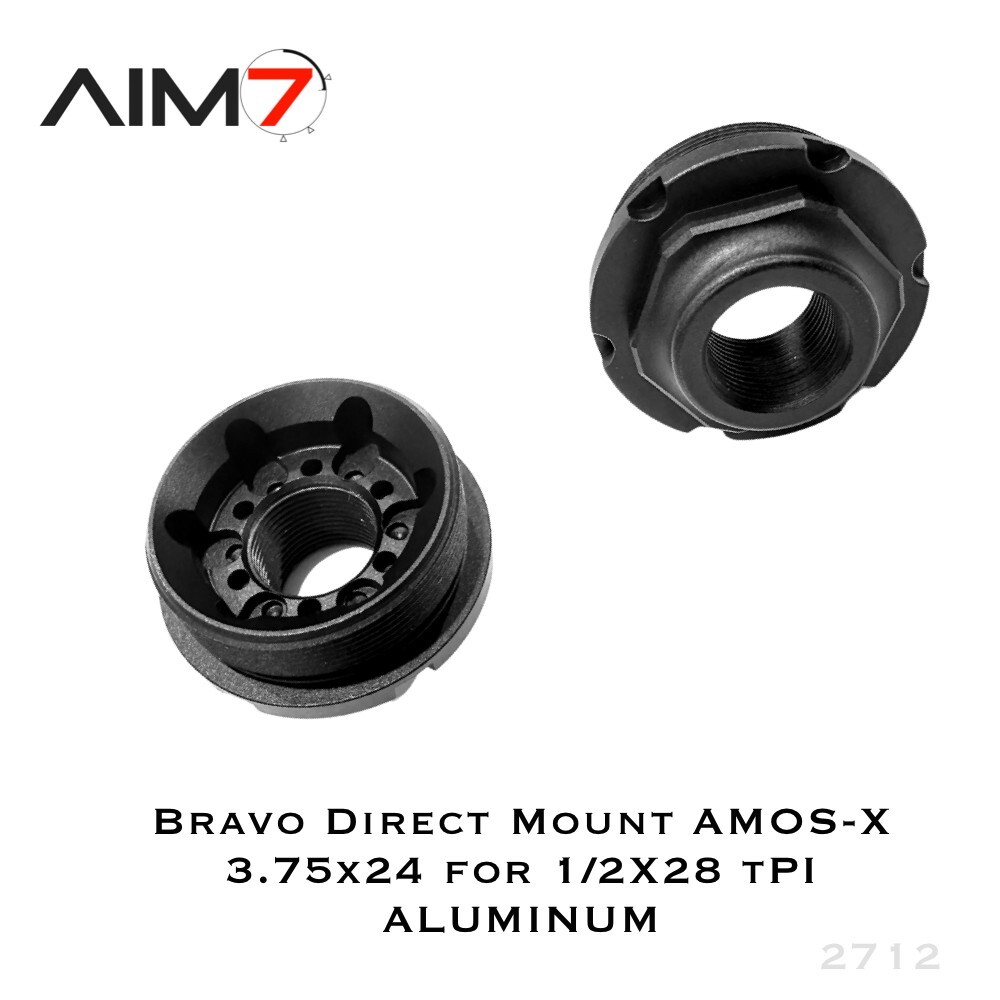 Aim7 AMOS 1.375-24 Bravo (HUB) Direct Thread Mounts 1/2x28 Aluminum | eBay