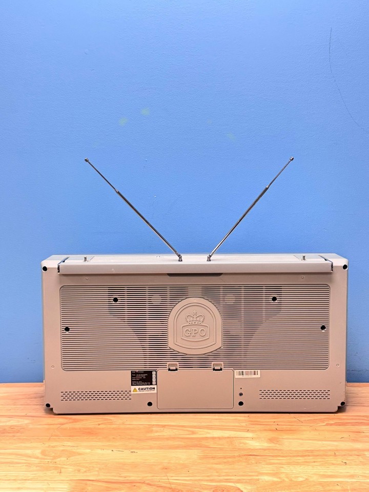 GPO Brooklyn Retro Portable Boombox Silver Radio Cassette Player | eBay