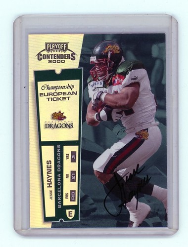 2000 Playoff Contenders Jesse Haynes Championship Ticket Autograph /100 ...