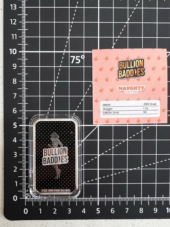 Bullion Baddies NAUGHTY EDITION “Peachy Paula” 1oz .999 Silver Bar COA Included | eBay