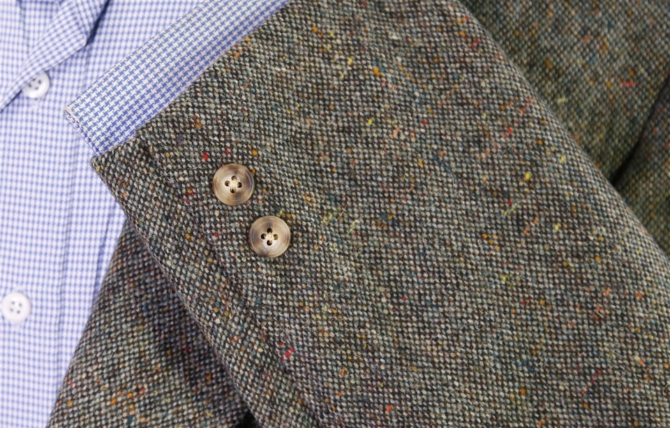 Magee Tweed Green Donegal 3/2 Rolled Lapel Wool Blazer Jacket 48R | eBay