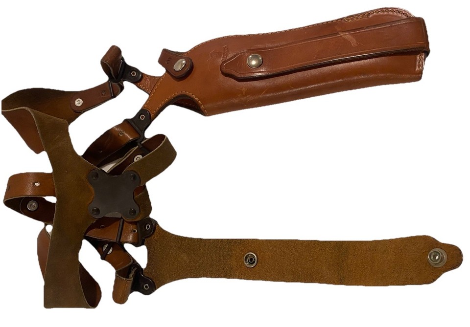 Vintage Jackass Leather Shoulder Holster with Belt Clip. Excellent ...