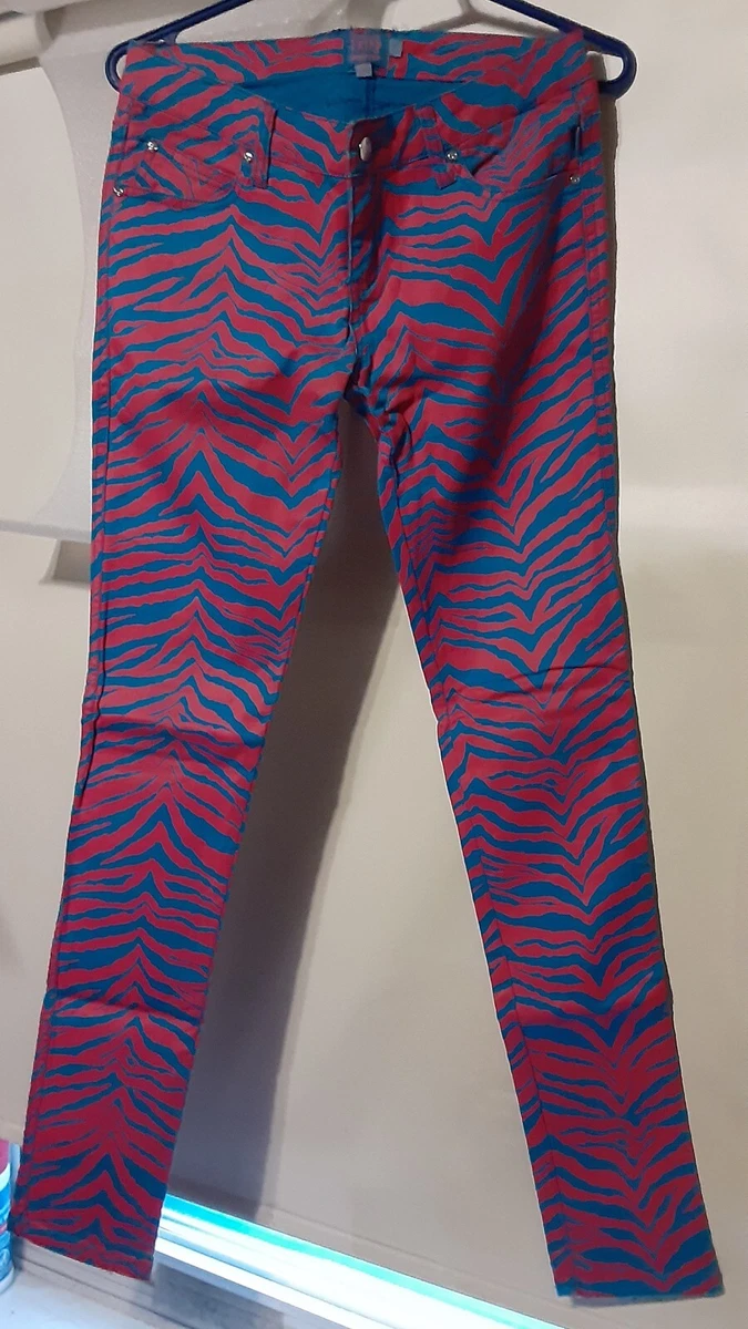Pink And Blue Zebra Print