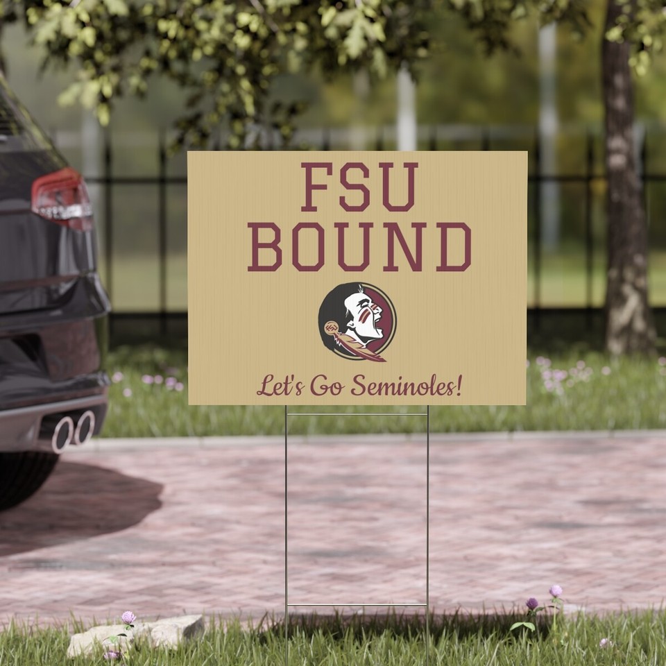 Florida State University Seminoles FSU College Acceptance Outdoor Yard ...