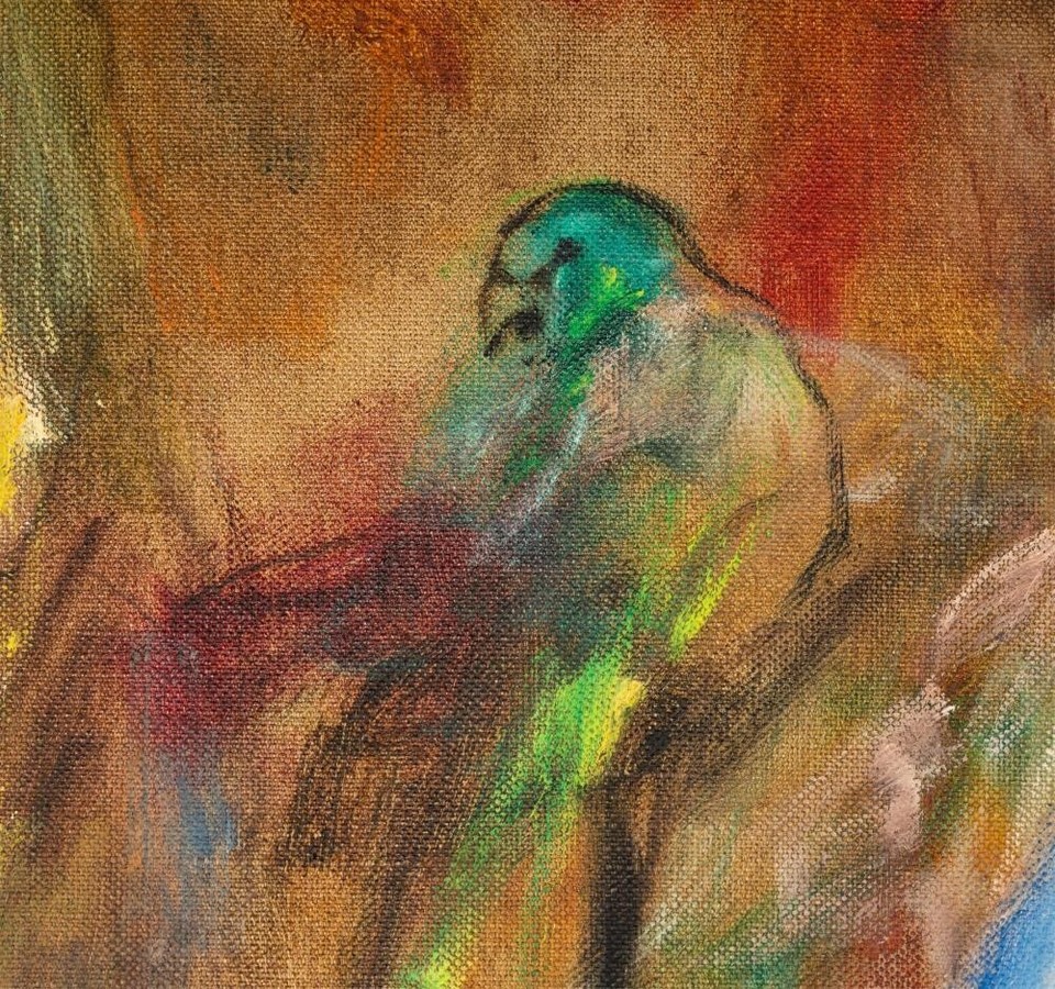 Reginald Murray Pollack California, 1924-2001 "OLD ARTIST" 1966 OIL ON ...