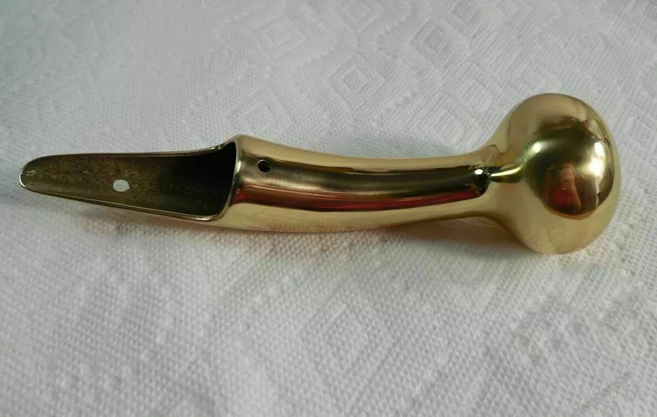 SOLID BRASS 2" dia Horse HAMES KNOBS 7 1/2" long Walking Sticks, Cane ...