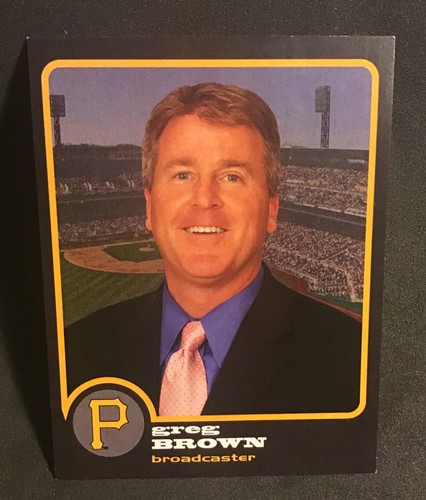 Pittsburgh Pirates GREG BROWN limited Regional Only team issued ...