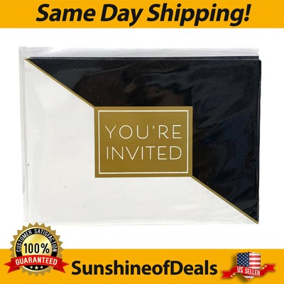 Hallmark Pack of 10 All Occasion Invitation You're Invited Card White ...