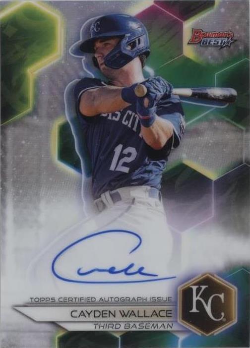 2023 Bowman's Best - Best of 2023 Autographs Cayden Wallace #B23-CW Refractor (AU, RC) for sale ...