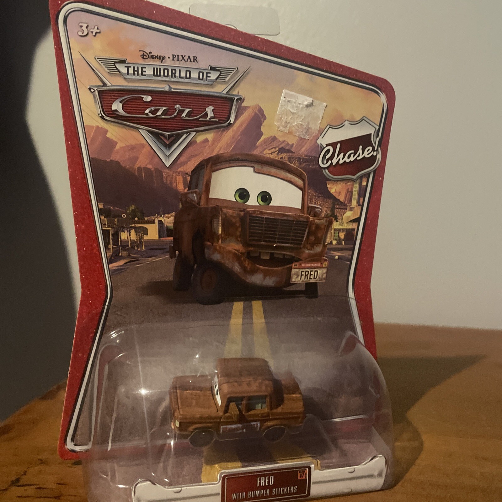 Disney Pixar World of Cars Fred With Bumper Stickers Chase Collectible ...