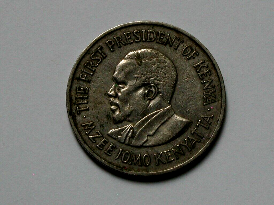 Kenya 1969 1 SHILLING Coin with President Mzee Jomo Kenyatta | eBay