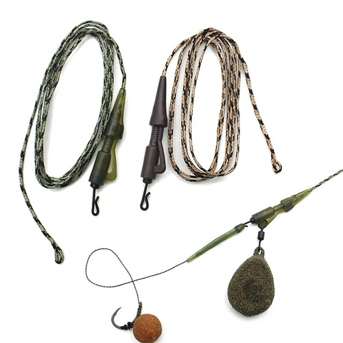 100cm/45lb Carp Fishing Line Run Rig System+Loop Leadcore Leader Quick ...