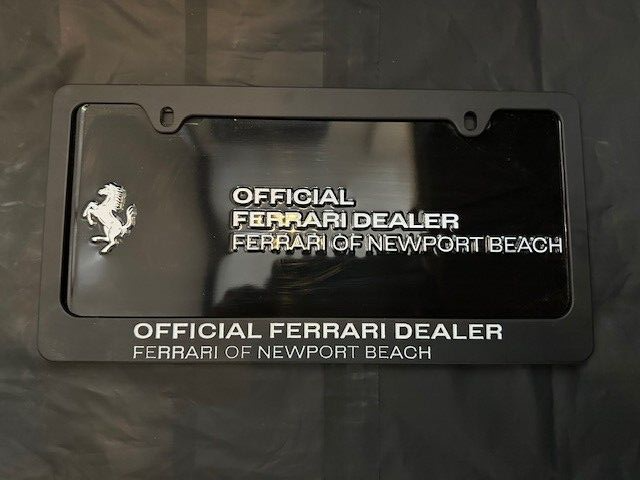 Ferrari Newport Beach License Plate Frame / insert 458 488 f8 sf90 | eBay