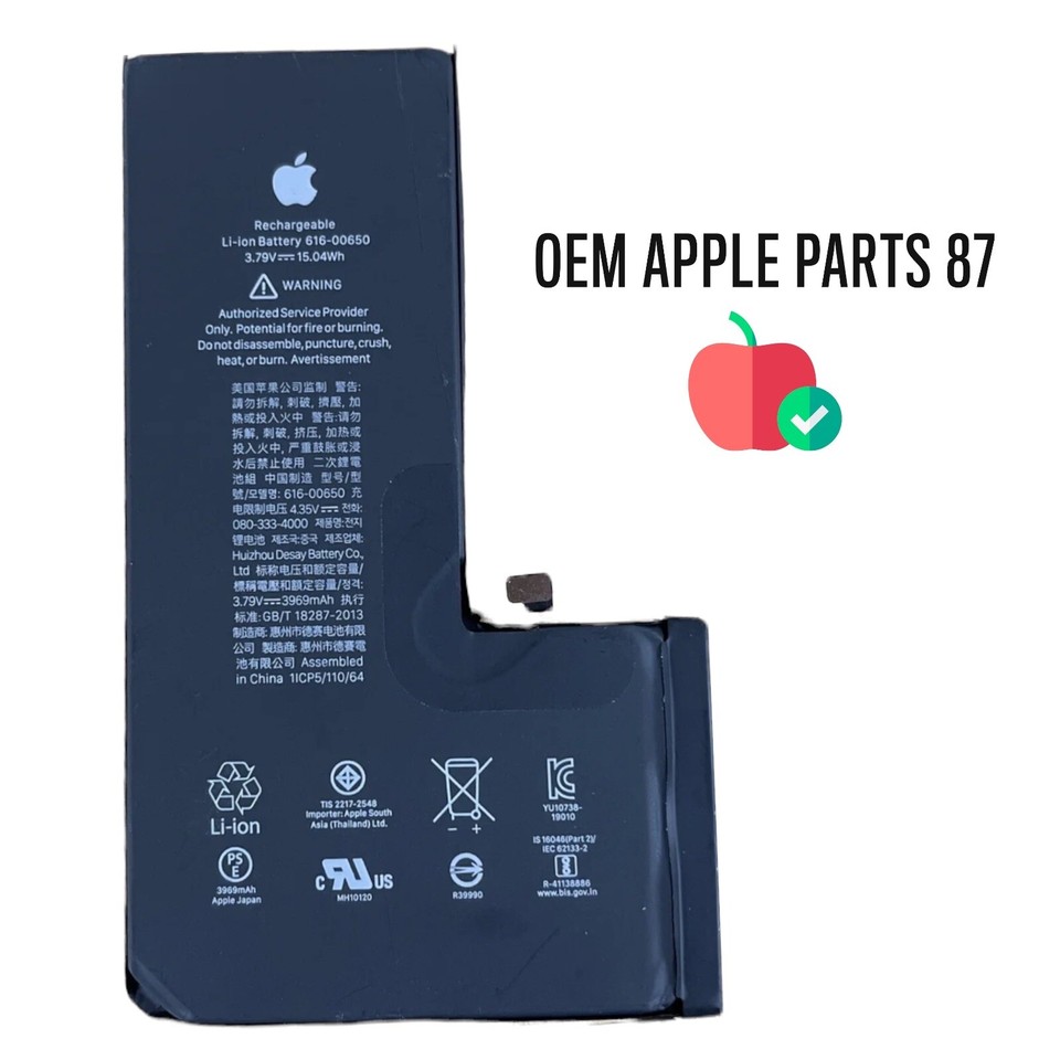 iPhone 11 Pro Max Battery Replacement OEM Original Apple Battery Health ...