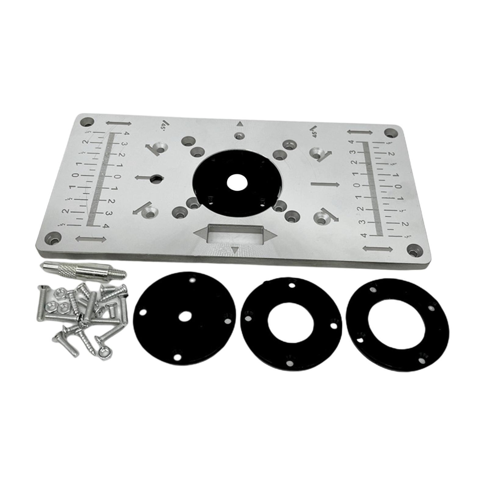 Aluminum Router Table Plate for Woodworking Benches Mounting | eBay ...
