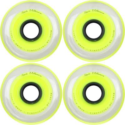 Labeda Millennium Gripper Yellow Roller Hockey Inline Wheels 80mm X ...